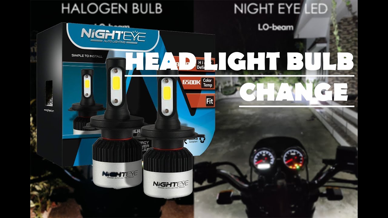 INTERCEPTOR 650 HEADLIGHT CHANGE | NIGHT EYE LED BULB INSTALLATION ...
