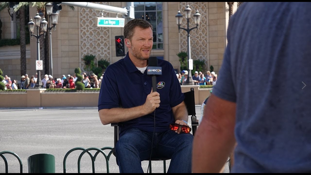 Dale Earnhardt Jr On Las Vegas Blvd During Vegas Burnout! - YouTube