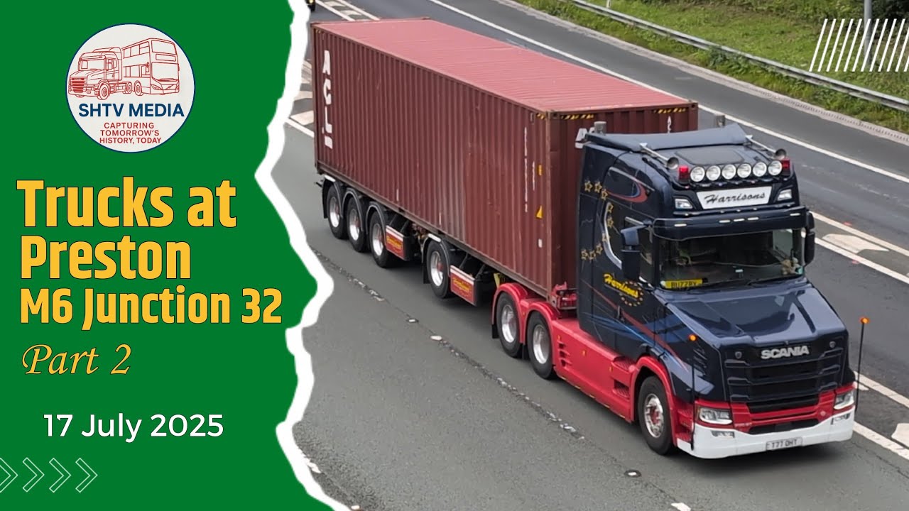 🚚 Truck Spotting Continues! M6 J32 Southbound | Over an Hour of Lorries ...