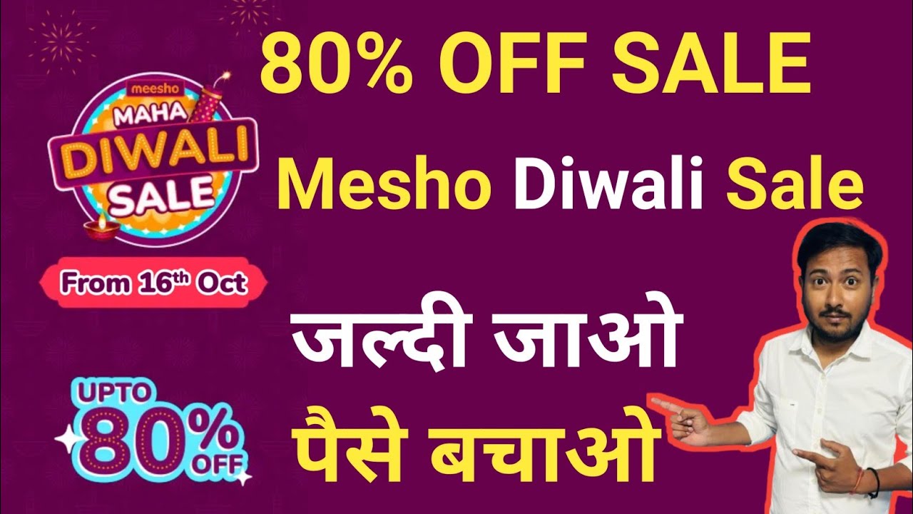 meesho diwali sale 2024 | meesho big discount sale 80% off | meesho ...