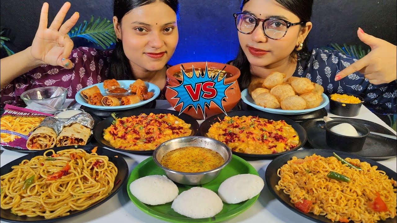 Eating Subscriber's Name Food Challenge | Golgappa, Noodles, Spring ...