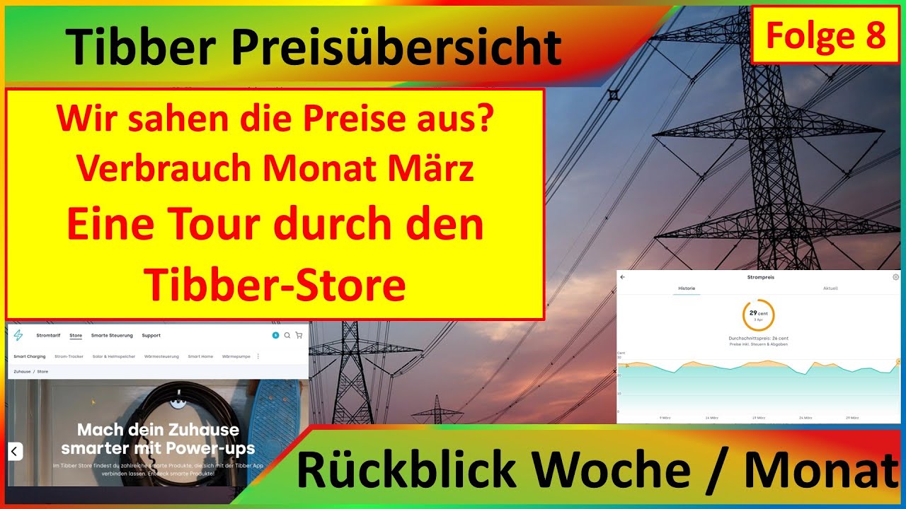 Tibber Preise - Folge 8 - 7 Tagesrückblick, Monats- Jahresrückblick ...
