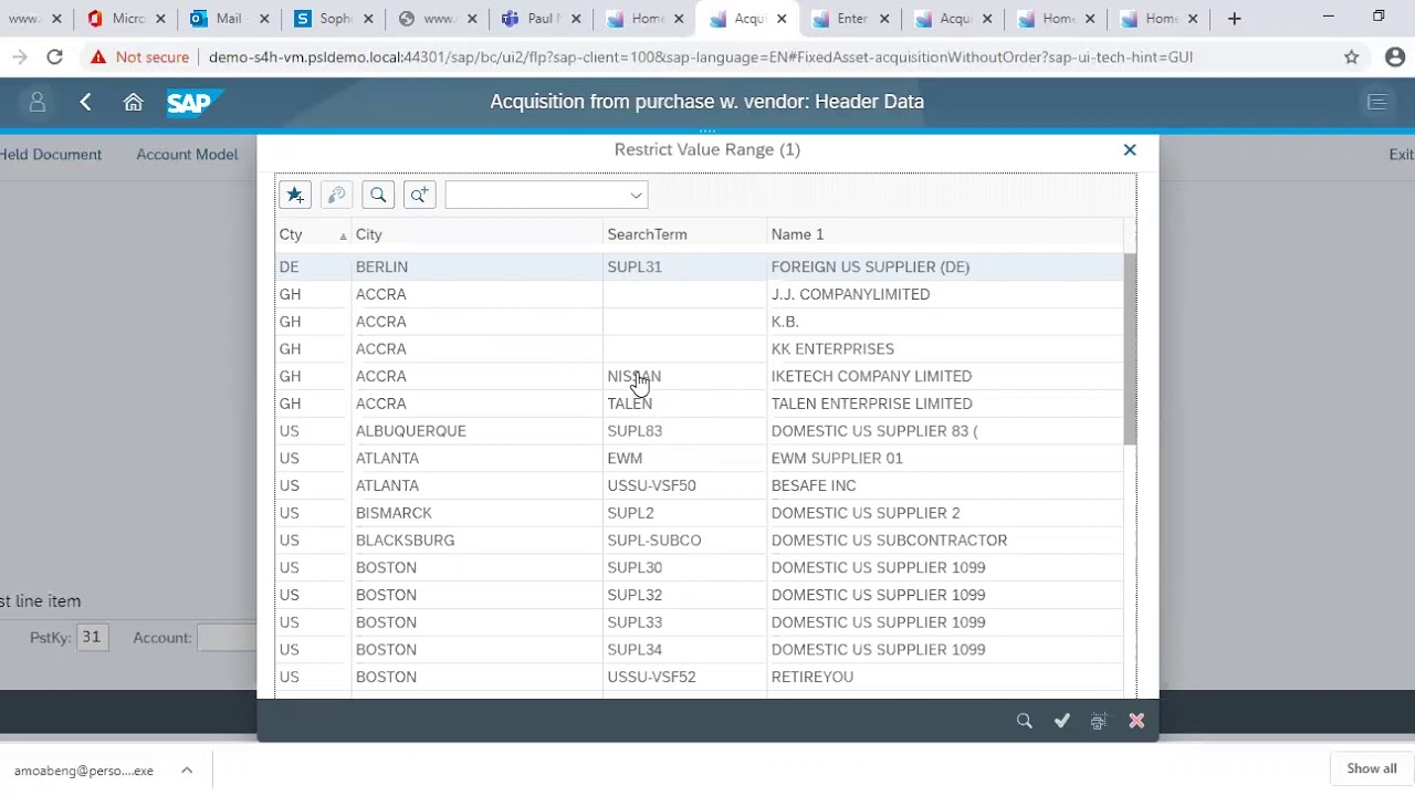 SAP S/4HANA Asset Acquisition with Vendor without PO - YouTube