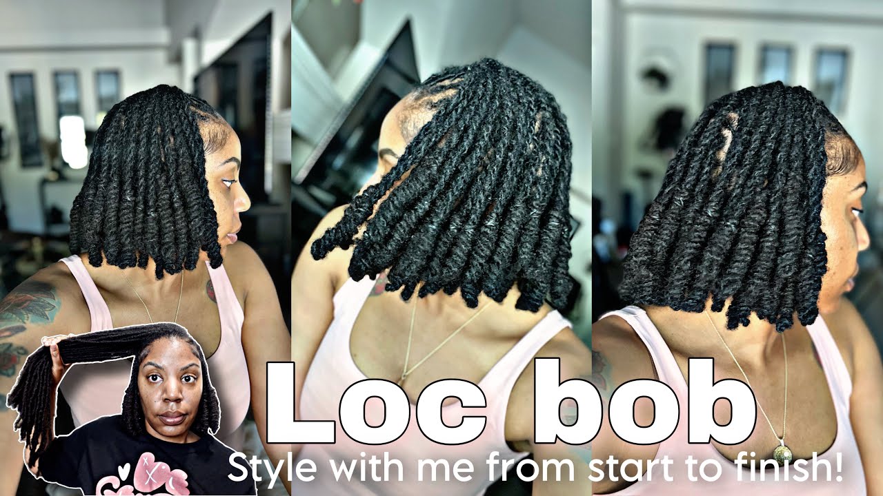 Loc Bob Start to Finish Tutorial | Rebekah Elaine| Loc Diaries - YouTube