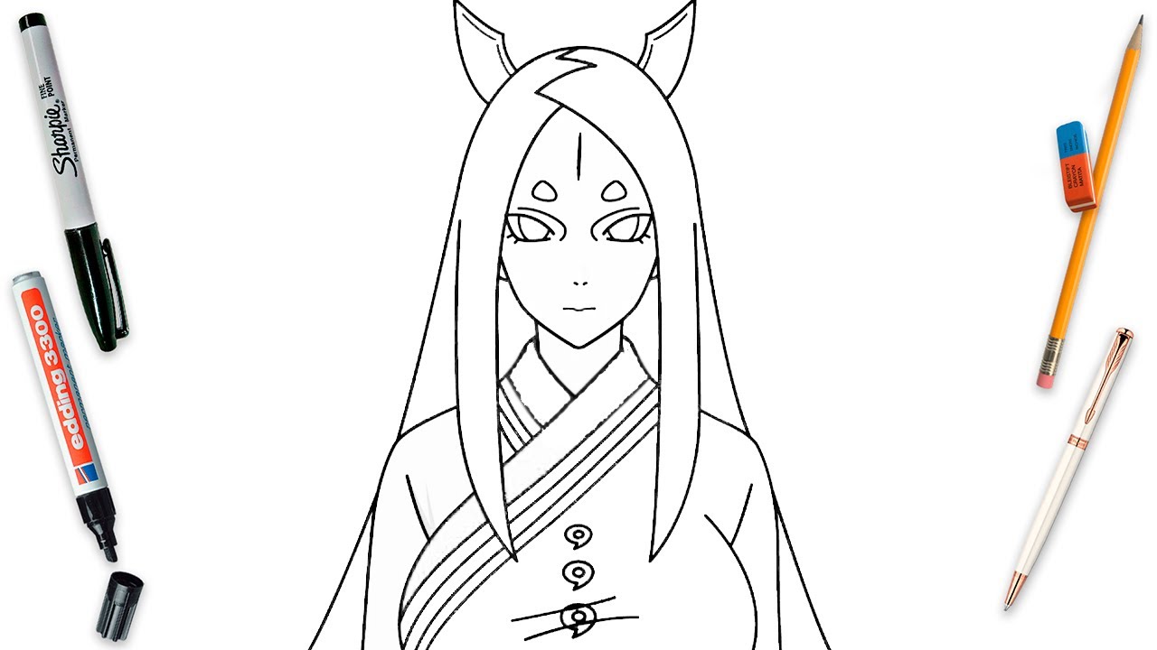 How To Draw Kaguya Otsutsuki Easy Step By Step | Naruto Art Lesson ...