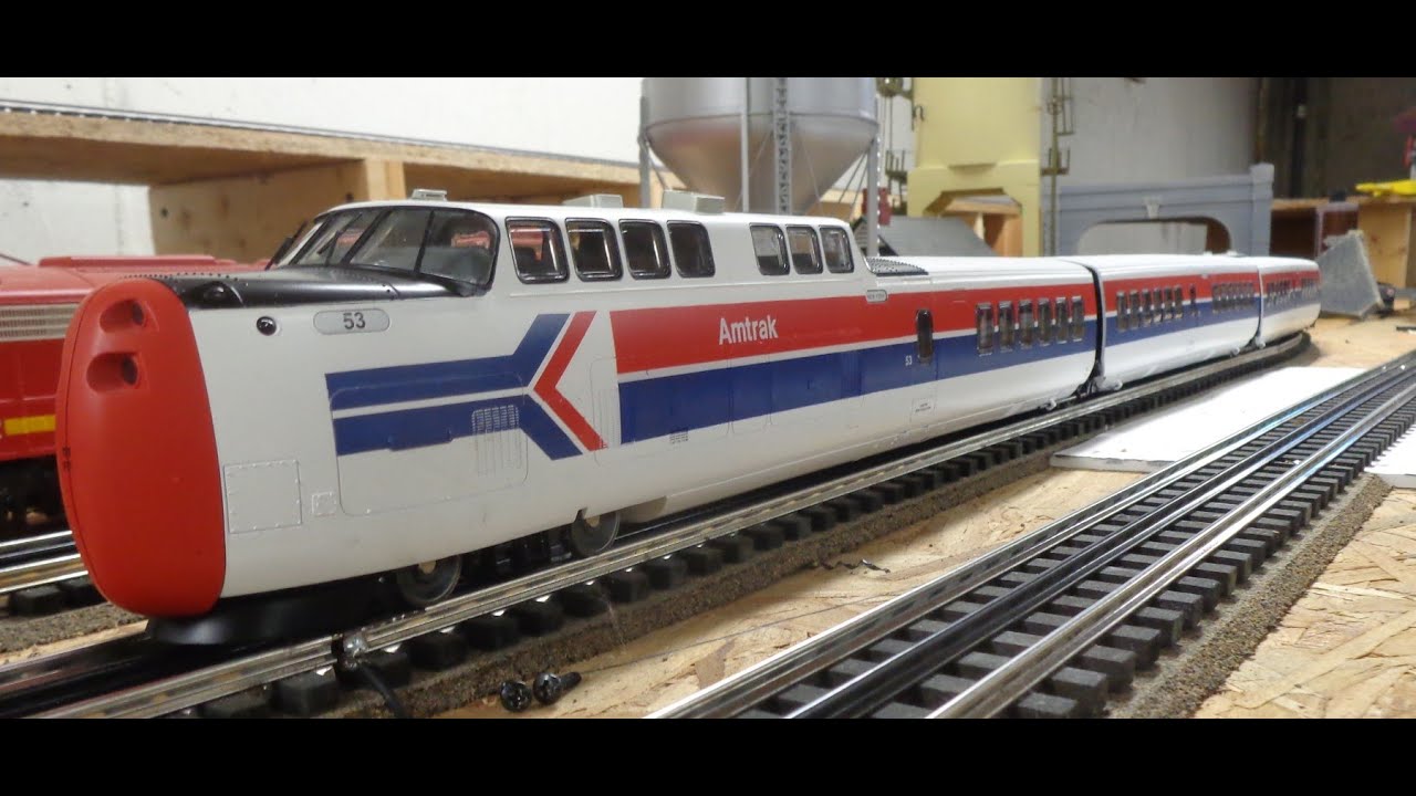 THE LAST RUN of my MTH Amtrak Turbo Train!!!! - YouTube