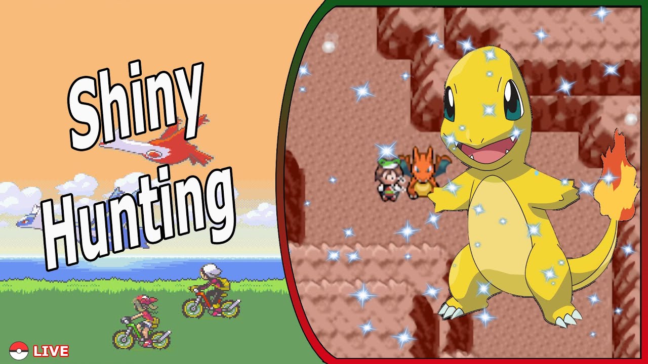 LIVE Speed Run Shiny Hunting "Charmander" | Pokémon Emeral Crest GBA ...