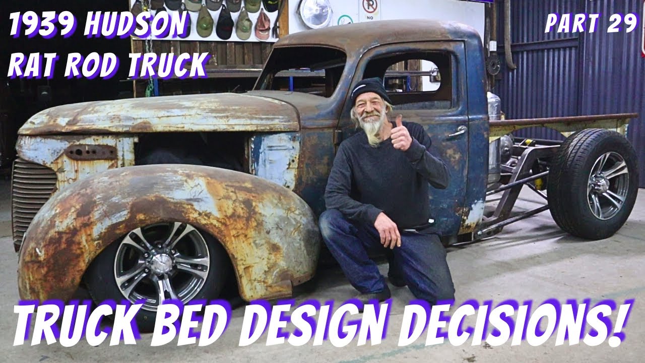 Test fitting truck cab and body panels - 1939 Hudson Rat Rod/Street Rod ...