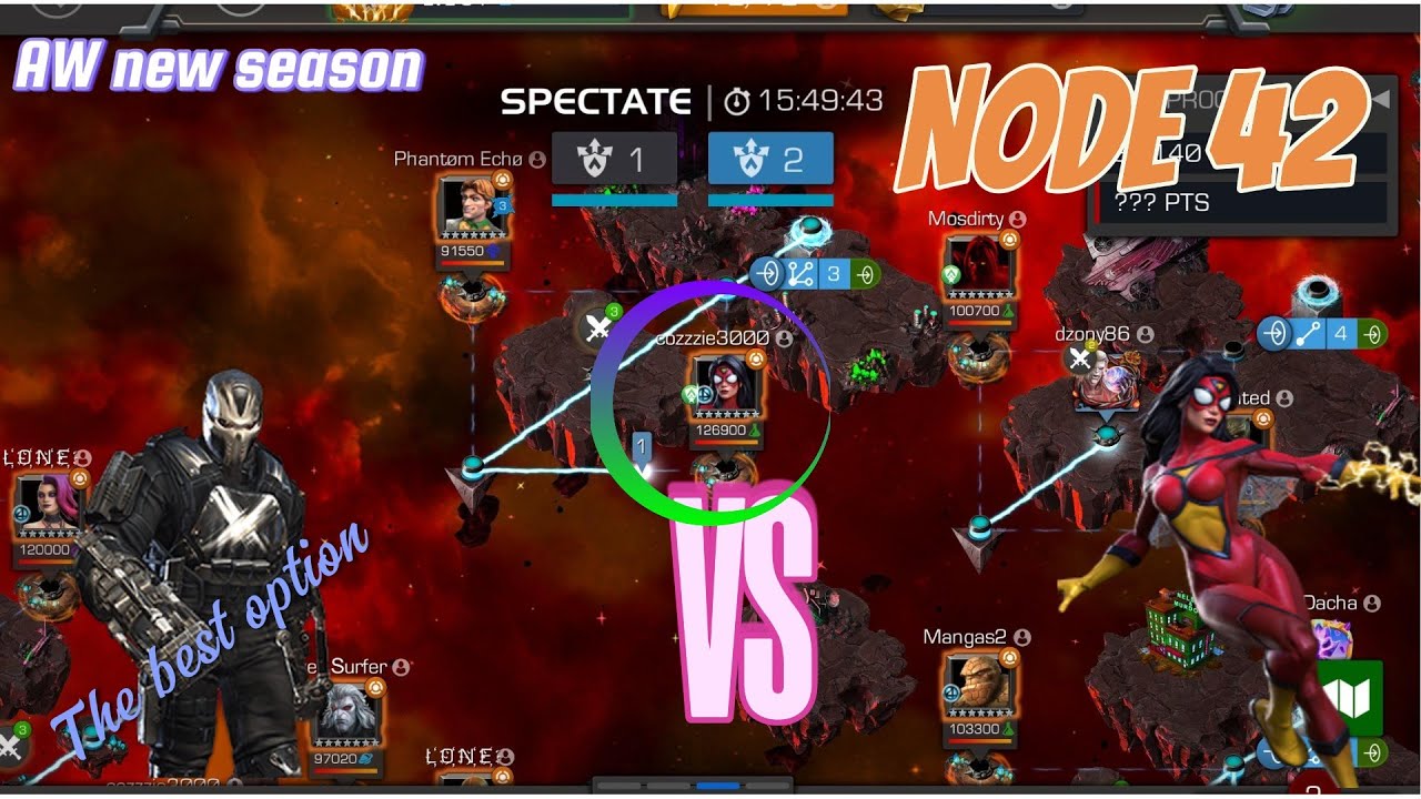 MCOC AW New Season Node 42 Best Counter! Crossbones vs Spider-Woman 🔥 - YouTube