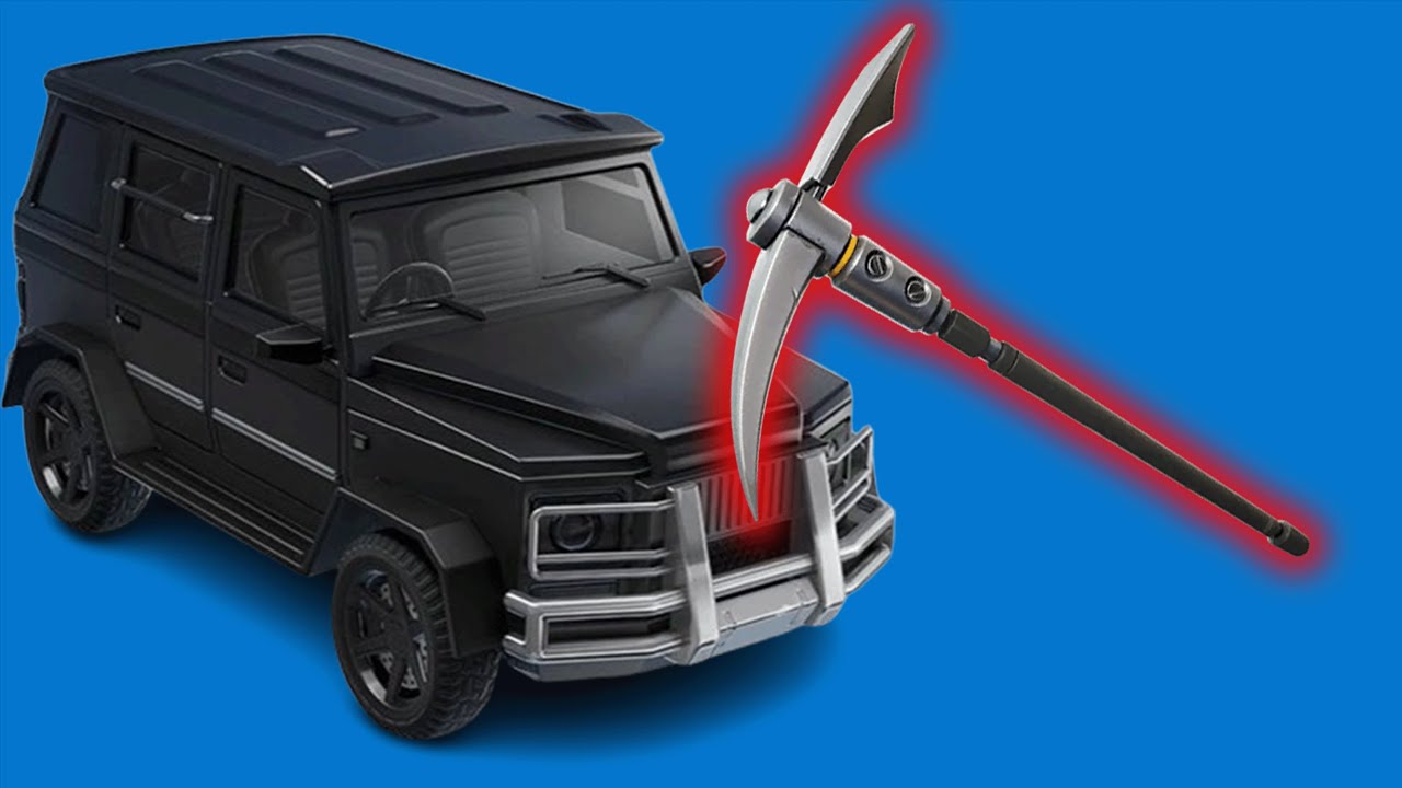 How to use your pickaxe in a vehicle in Fortnite - YouTube
