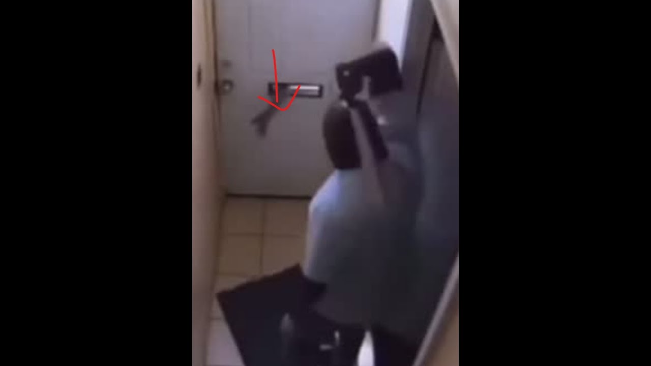 Man nearly breaks someone's arm trying to reach inside of his house # ...
