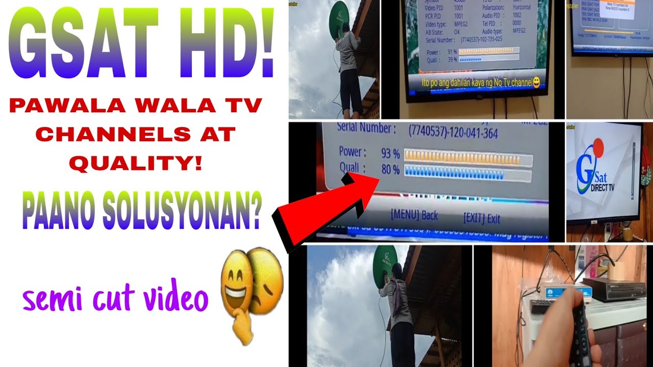 GSAT HD PAWALA WALA TV CHANNELS AT QUALITY PAANO SOLUSYONAN - YouTube