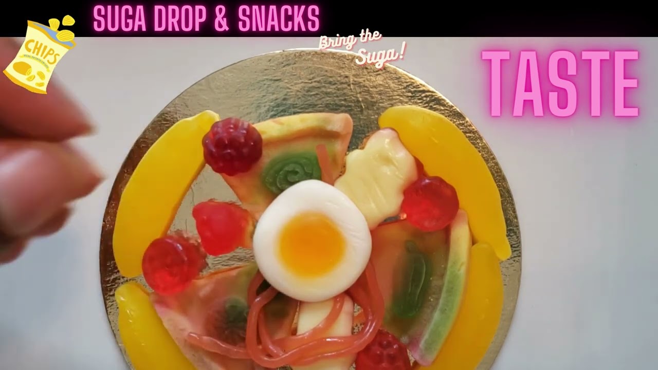 Raindrops' Mini Gummy Pizza Candy #44 - YouTube
