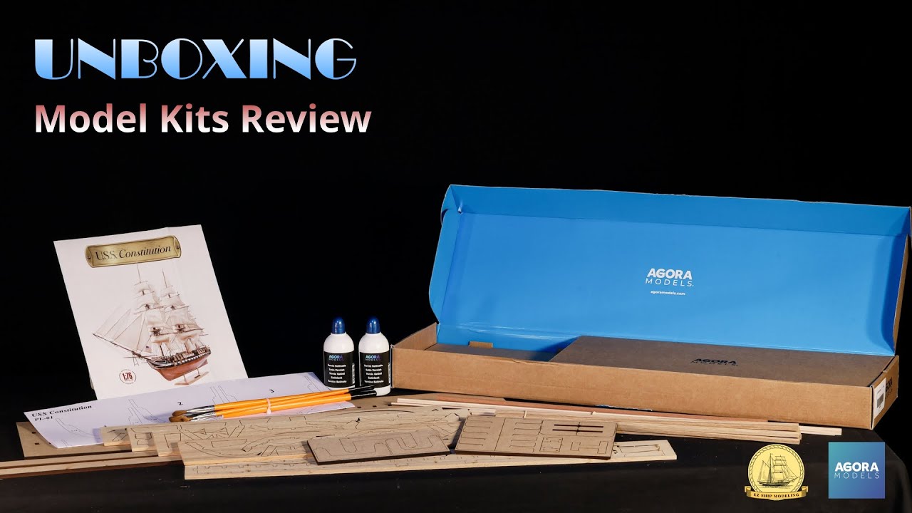 $1,600 USS Constitution Wooden Model Kit Unboxing! (Agora Models Packs ...