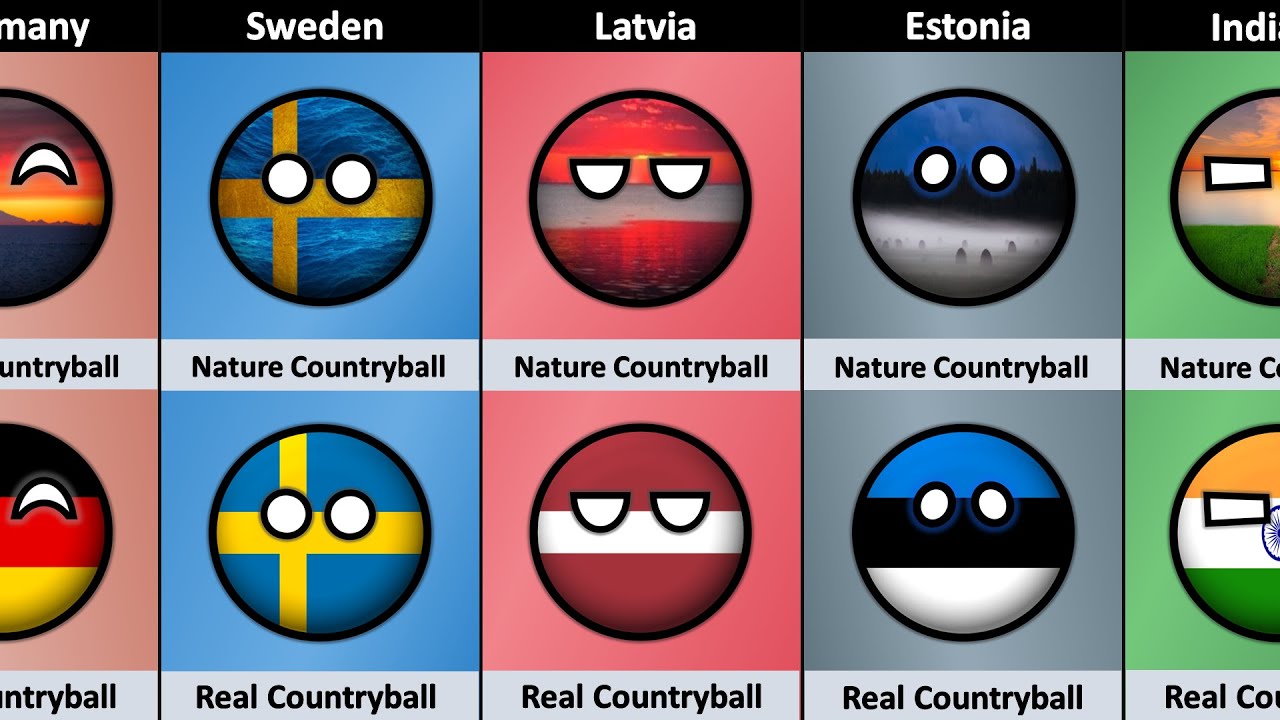 Nature Countryballs vs Real Countryballs - YouTube