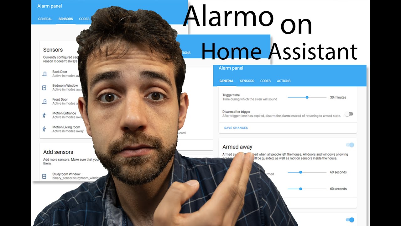 Let's run create an alarm system with Home Assistant using Alarmo - YouTube