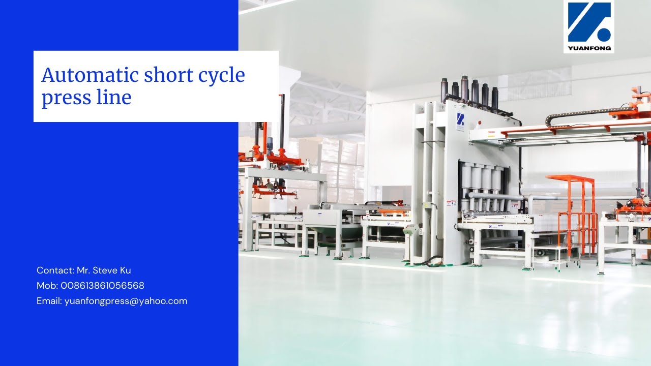 Melamine short cycle hot press/laminating hot press/short cycle press ...
