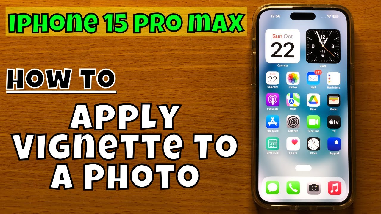 How to Apply Vignette to a Photo iPhone 15 Pro Max - YouTube