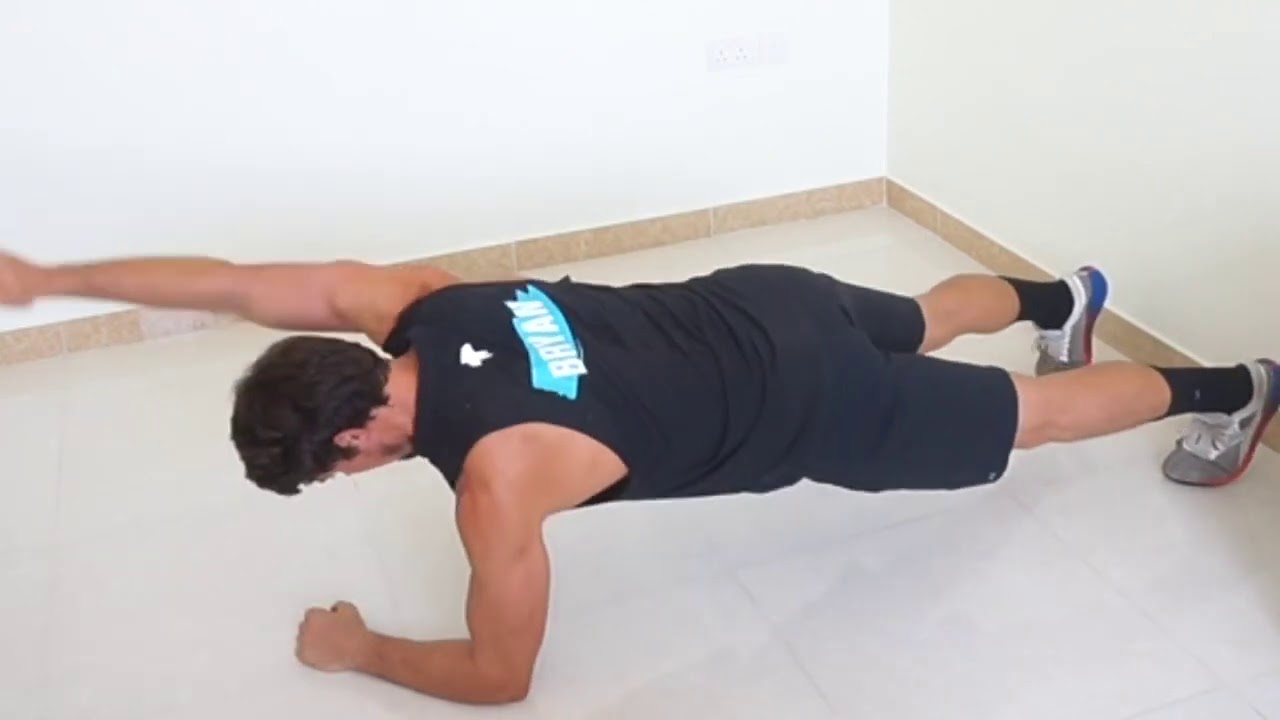 Elbow Plank - Forward Reach - YouTube