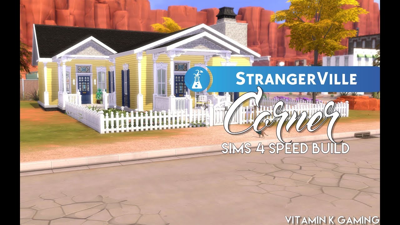 The Sims 4: Speed Build // Strangerville Corner - YouTube