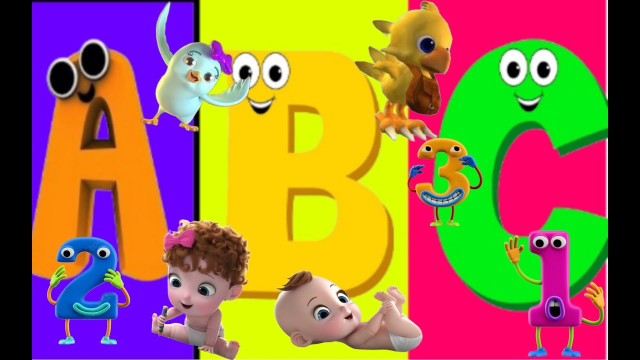 ABC PHONIC SONGS. A For apple B for ball.Abc rhymes. Abc÷Numbers ...