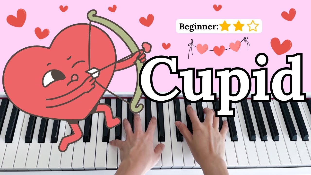 Cupid - FIFTY FIFTY⎮Easy Slow Piano Tutorial - YouTube