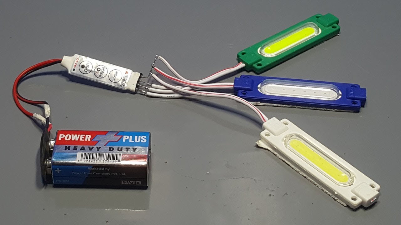 Amazing Flasher Lights with 9V Battery _ Diy School Projects - YouTube