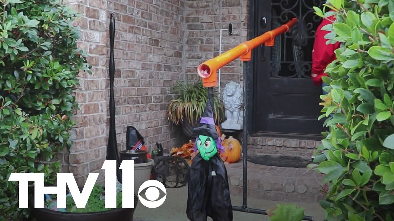 Mom creates candy chutes for safe way to trick-or-treat during pandemic ...