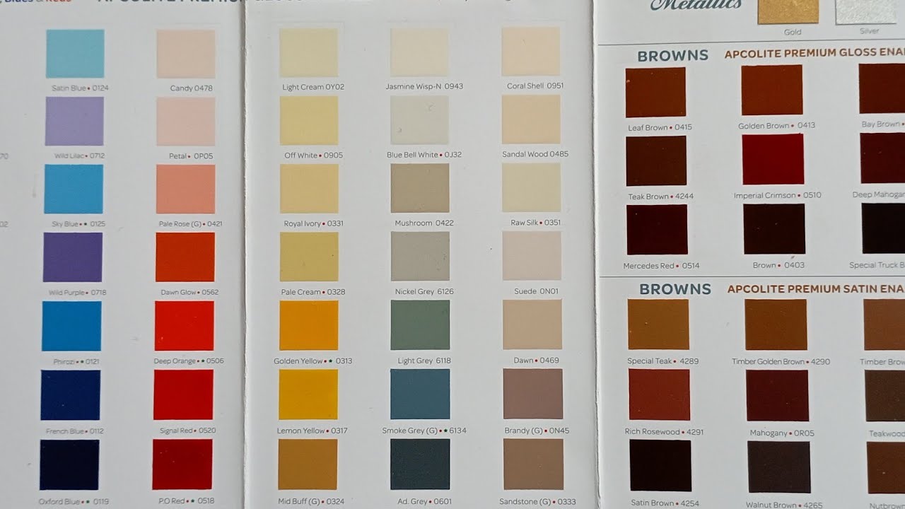 Asian Paints Color Chart Enamel - Infoupdate.org