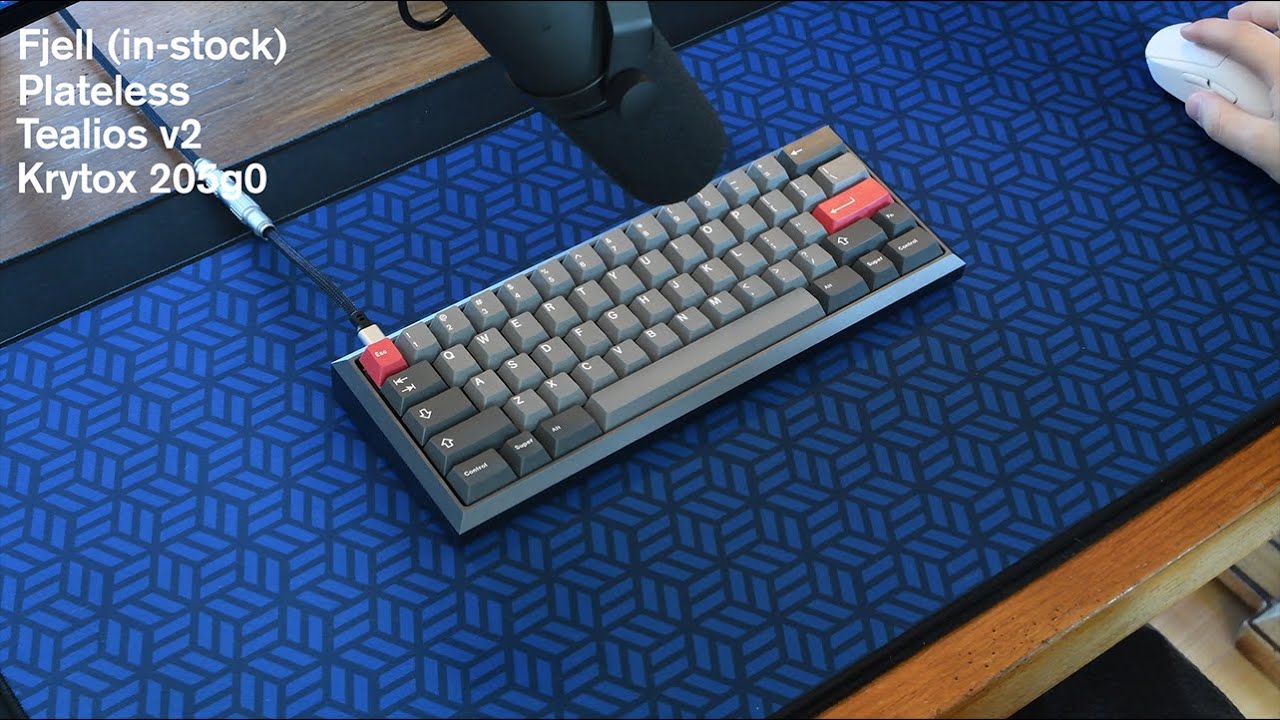PLATELESS Fjell | Tealios v2 | Mechanical Keyboard Sound Test ASMR ...