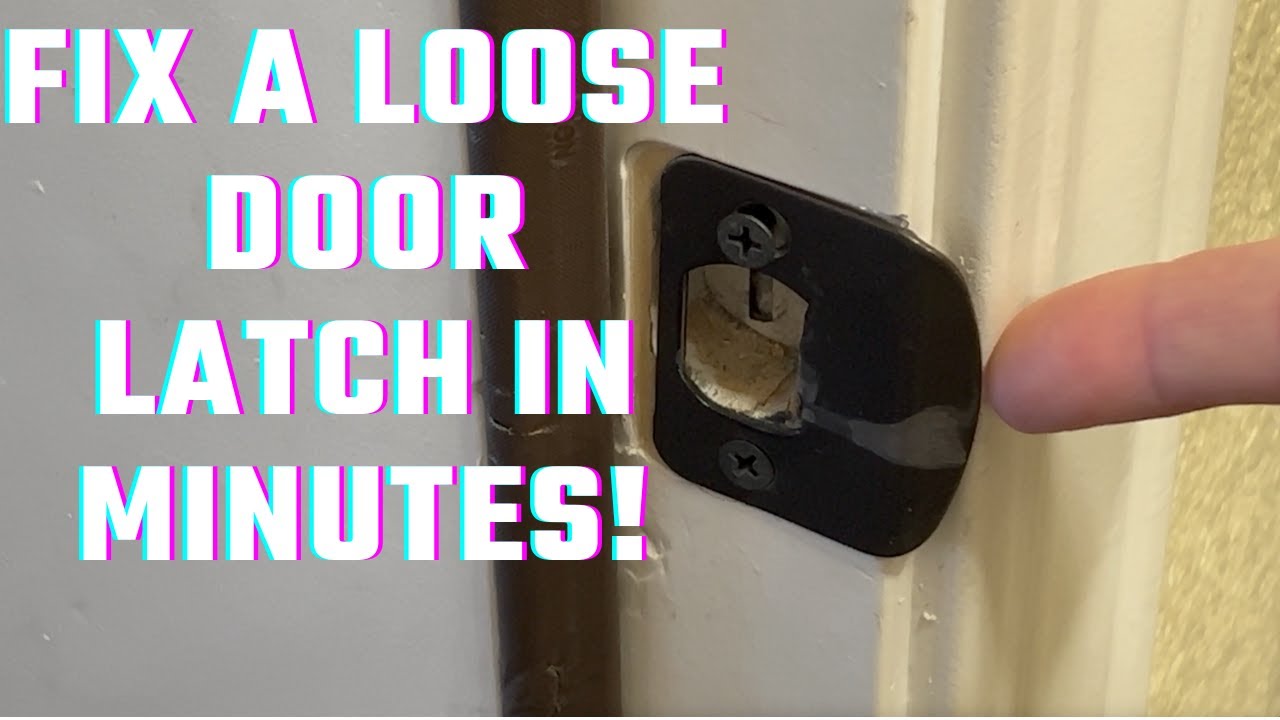 Easily Fix That Loose Door Latch Plate! - YouTube