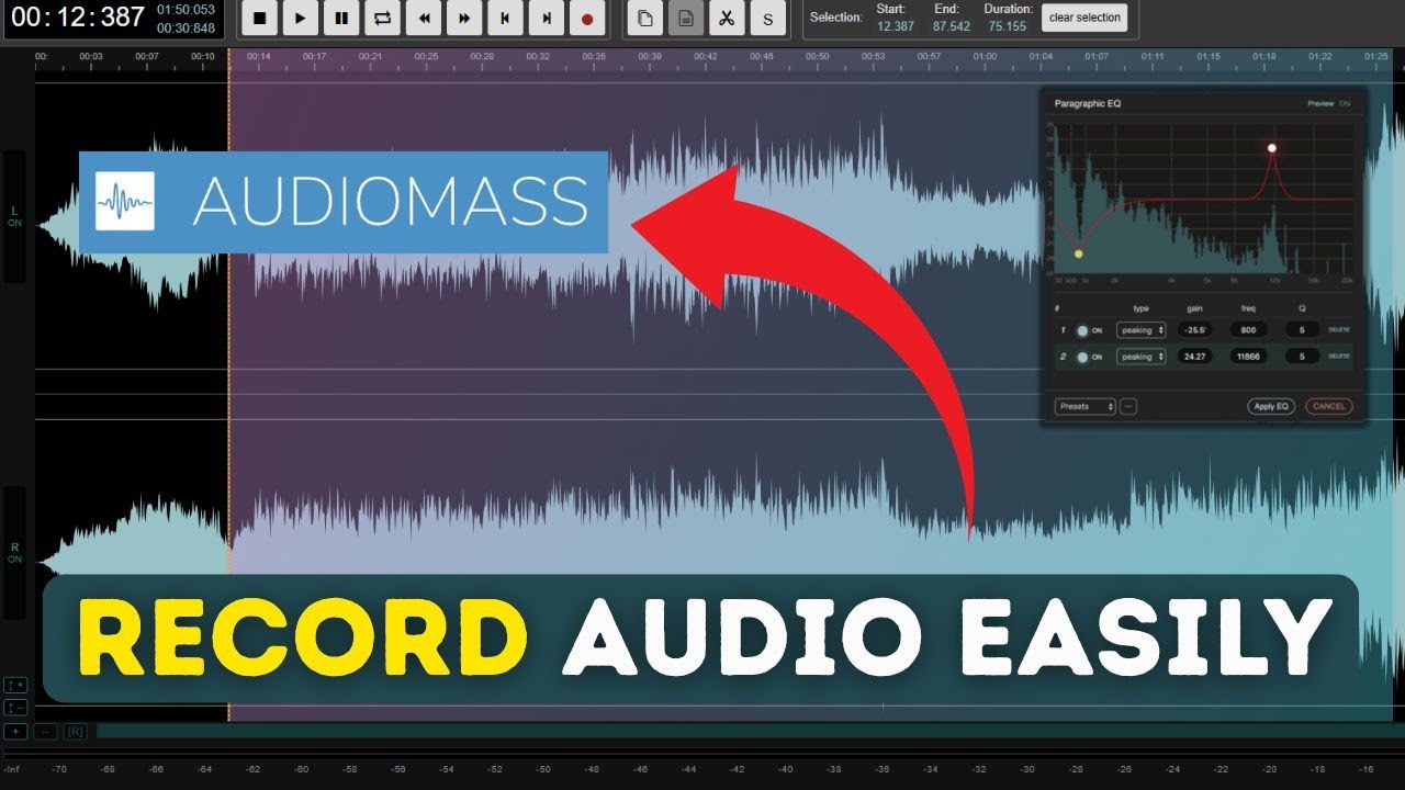How to Record Audio in AudioMass 2025? - YouTube