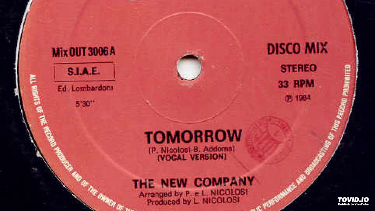 THE NEW COMPANY - Tomorrow ( Vocal Version ) - YouTube