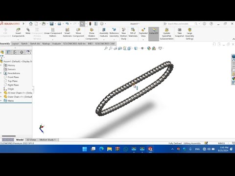 Bike Chain in solidworks tutorial || #solidworks #3d #cad # ...