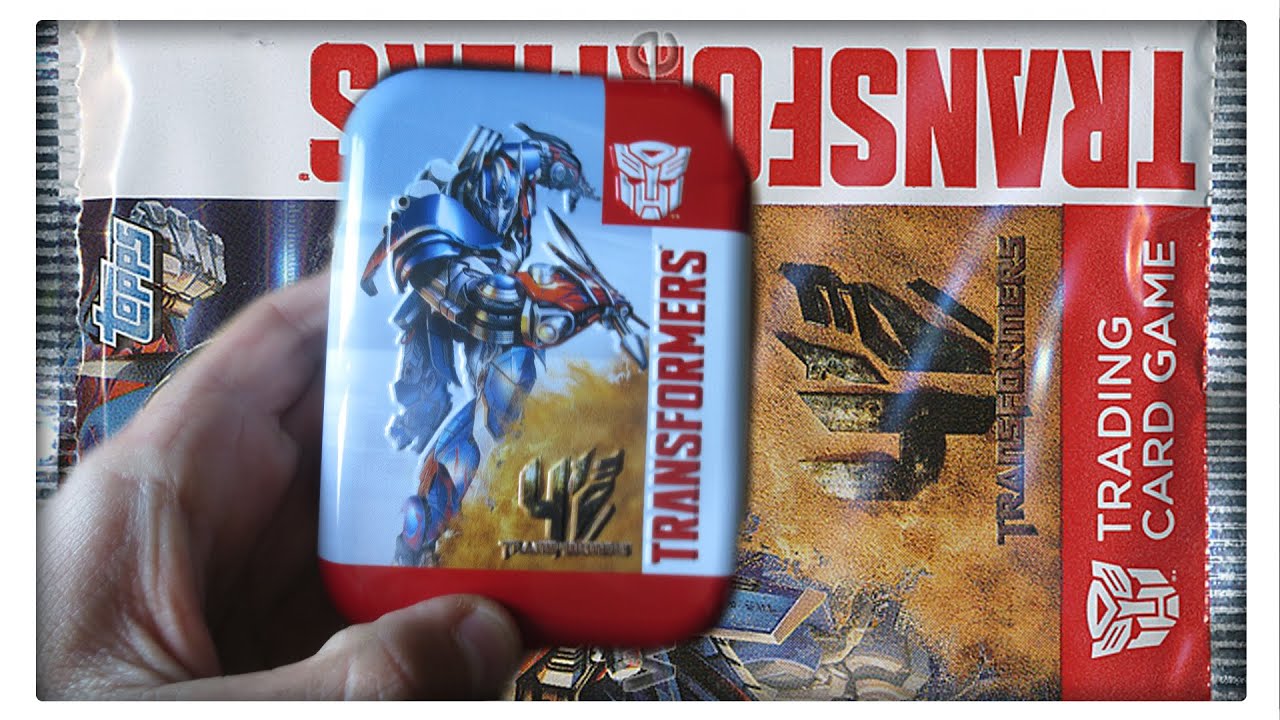 Transformers 4 Trading Card Game Mini Tin Dose Unboxing - YouTube