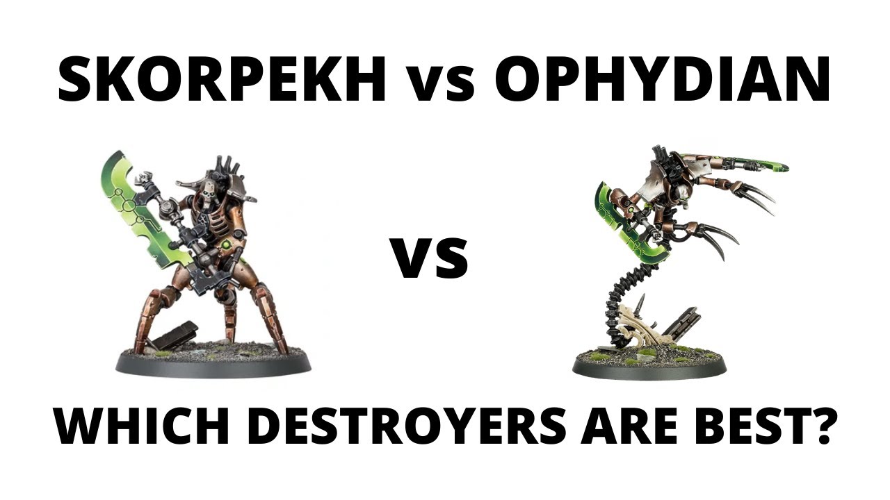 Skorpekh vs Ophydian Destroyers - Which are Stronegst? Necrons Unit ...