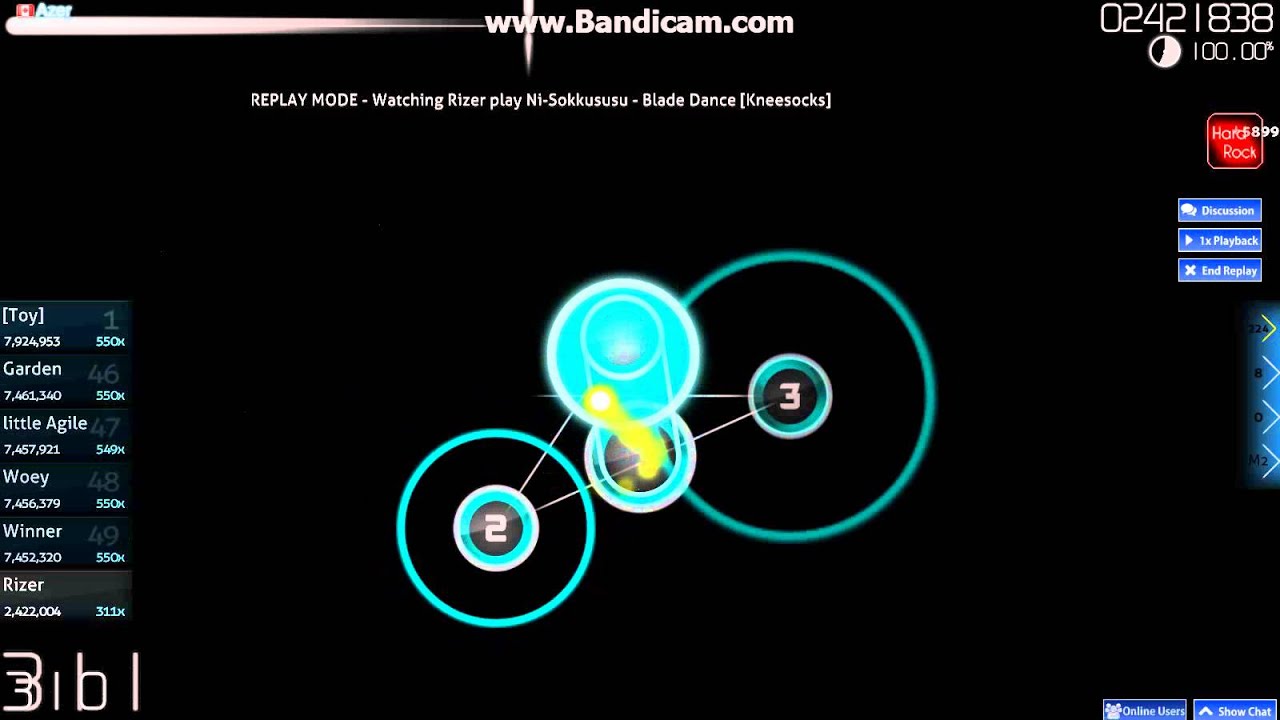 【osu!】Ni-Sokkususu - Blade Dance [Kneesocks] +HR - YouTube