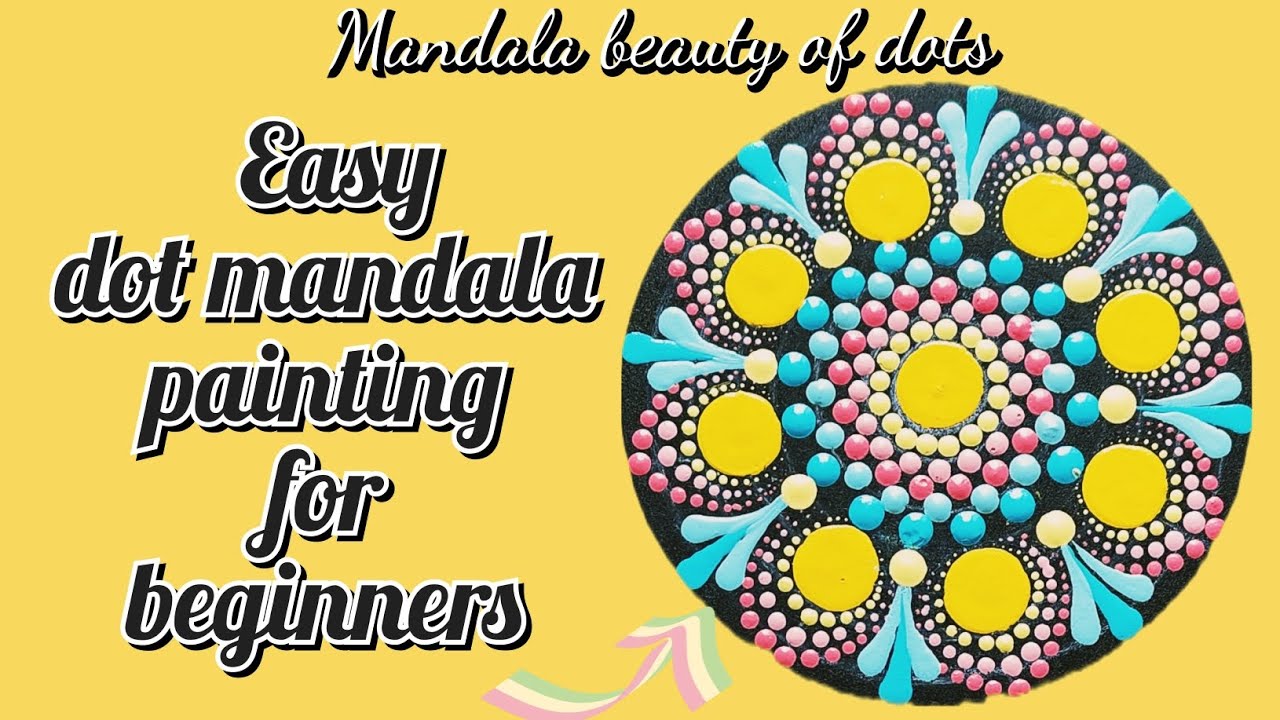 Easy dot mandala painting tutorial for beginners S2.Edited and real ...