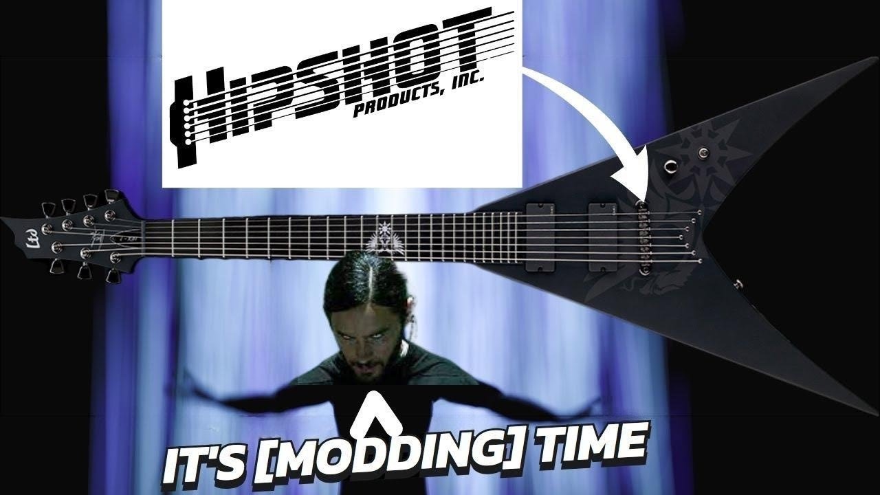 Installing a Hipshot 7 String Tone-A-Matic guitar bridge (modding my ...