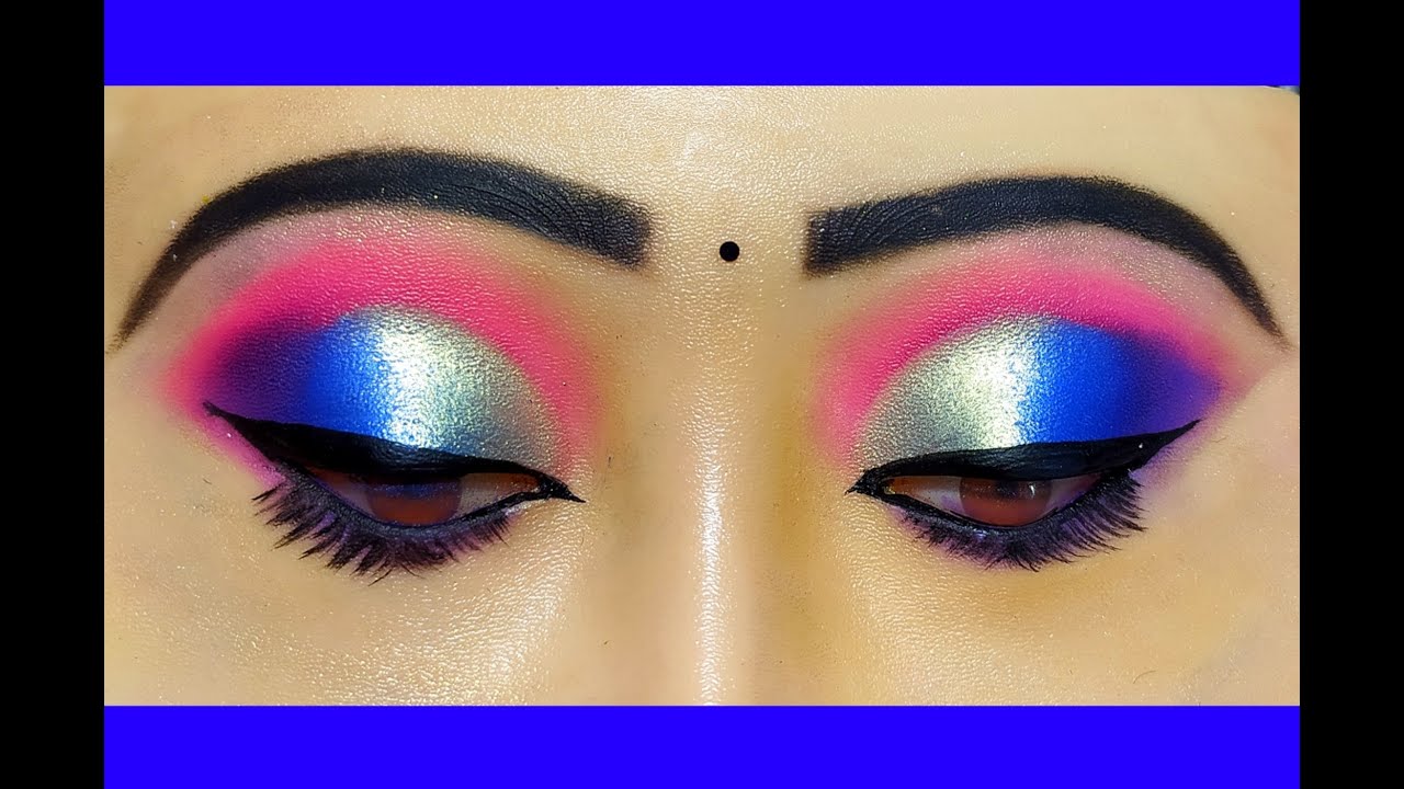 BLUE EYE MAKEUP TUTORIAL FOR BEGINNERS // STEP BY STEP SOFT BLUE EYE ...