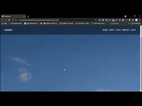 Create Responsive Navigation Bar Tutorial HTML & CSS grid - YouTube