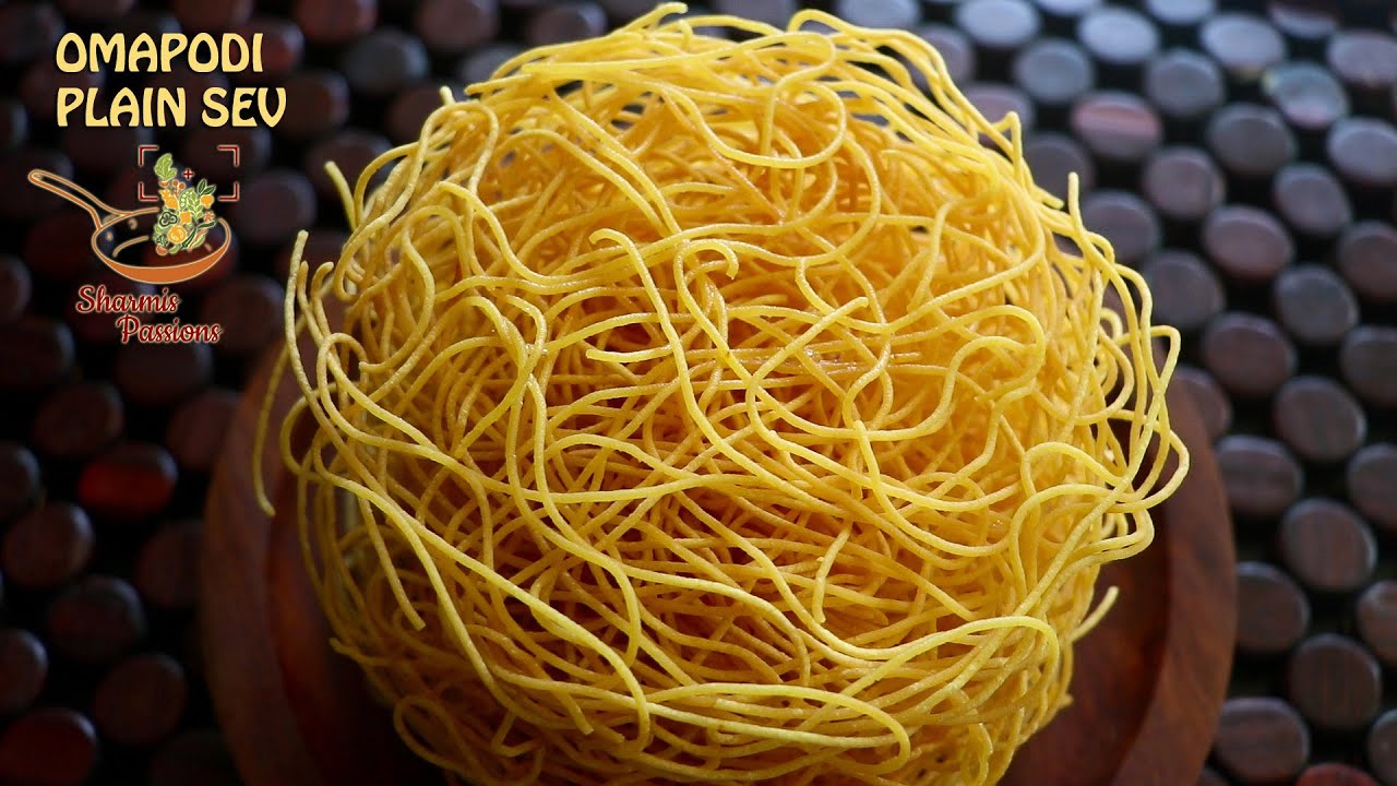 Omapodi recipe | Plain sev recipe | Easy diwali snacks - YouTube