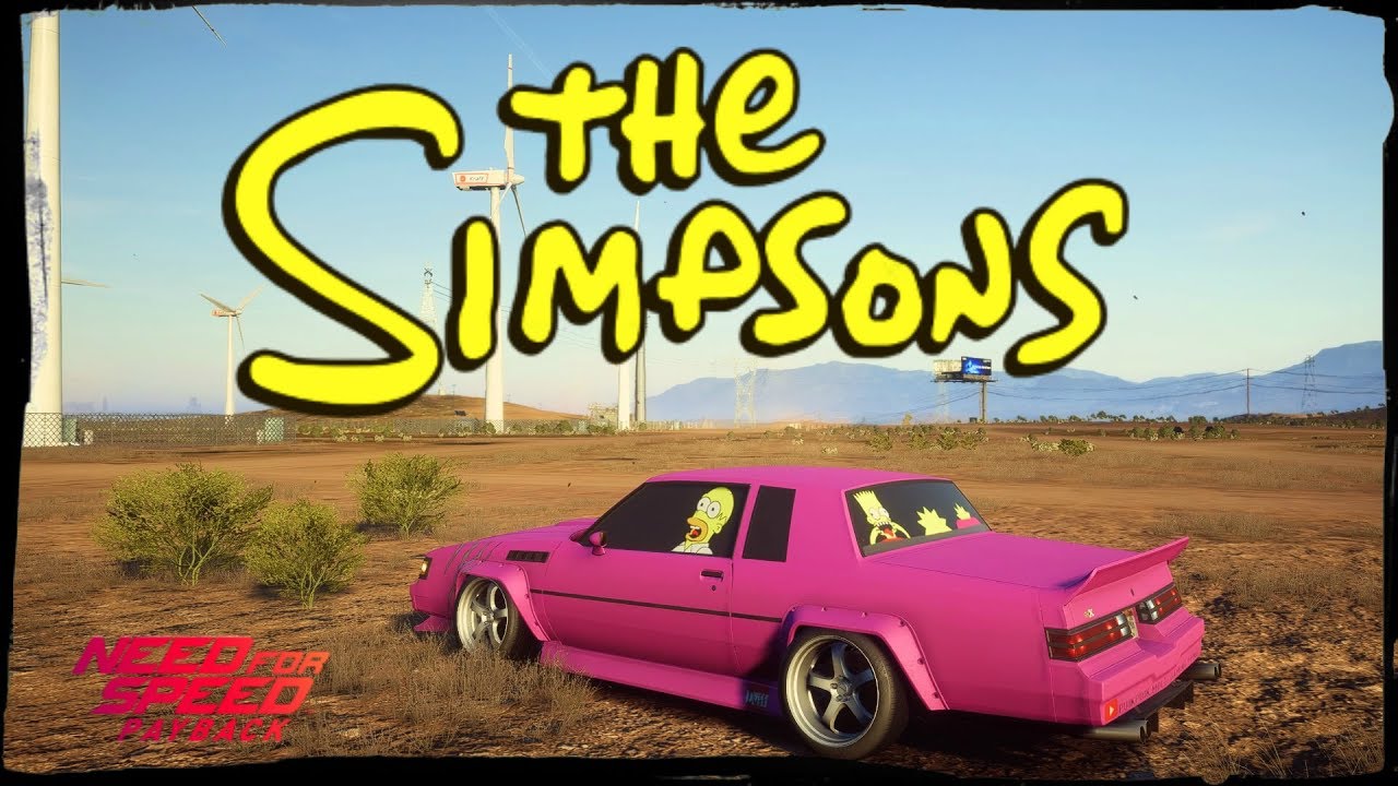 Les Simpsons dans Need for speed payback - YouTube