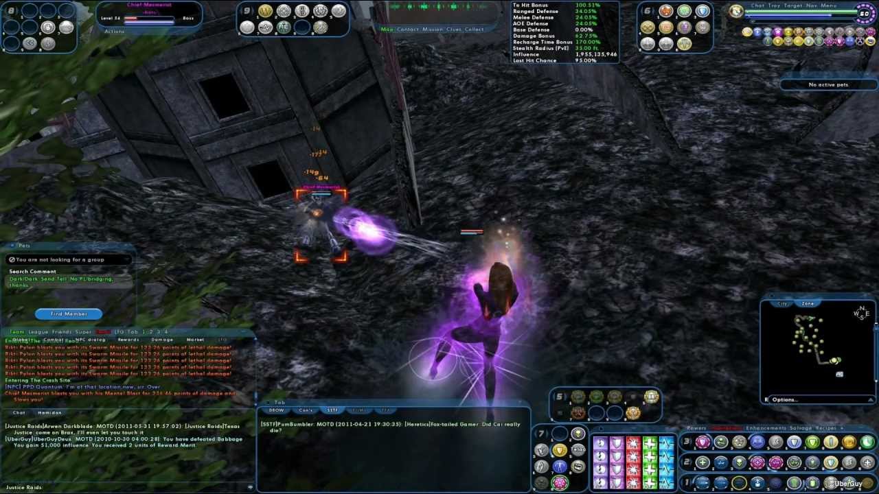 CoH: Dark Blast Defender with "Fast Snipe" - YouTube