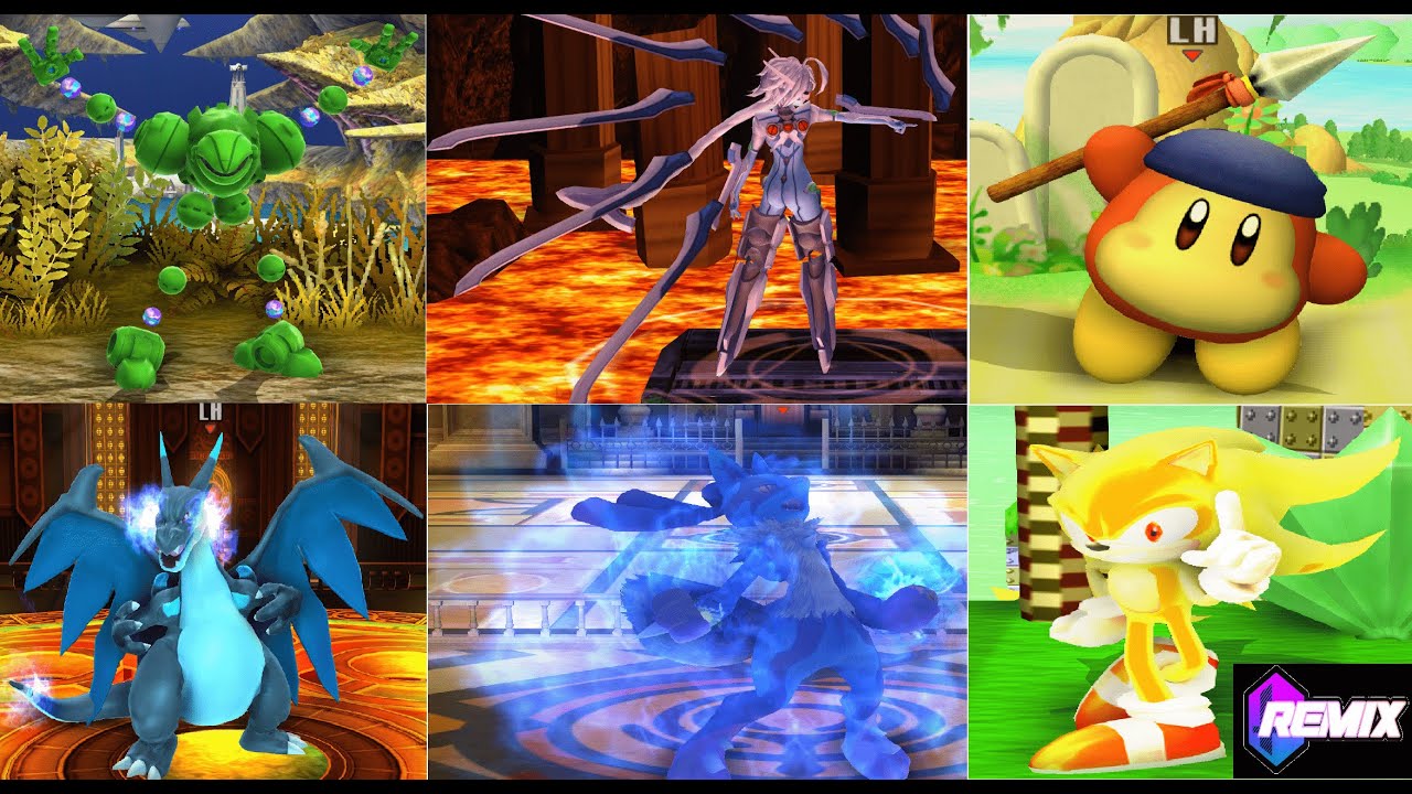 [PMEX REMIX 0.9b] -NEW CHARACTERS GAMEPLAY PART 1- (+PALUTENA vs ALL ...