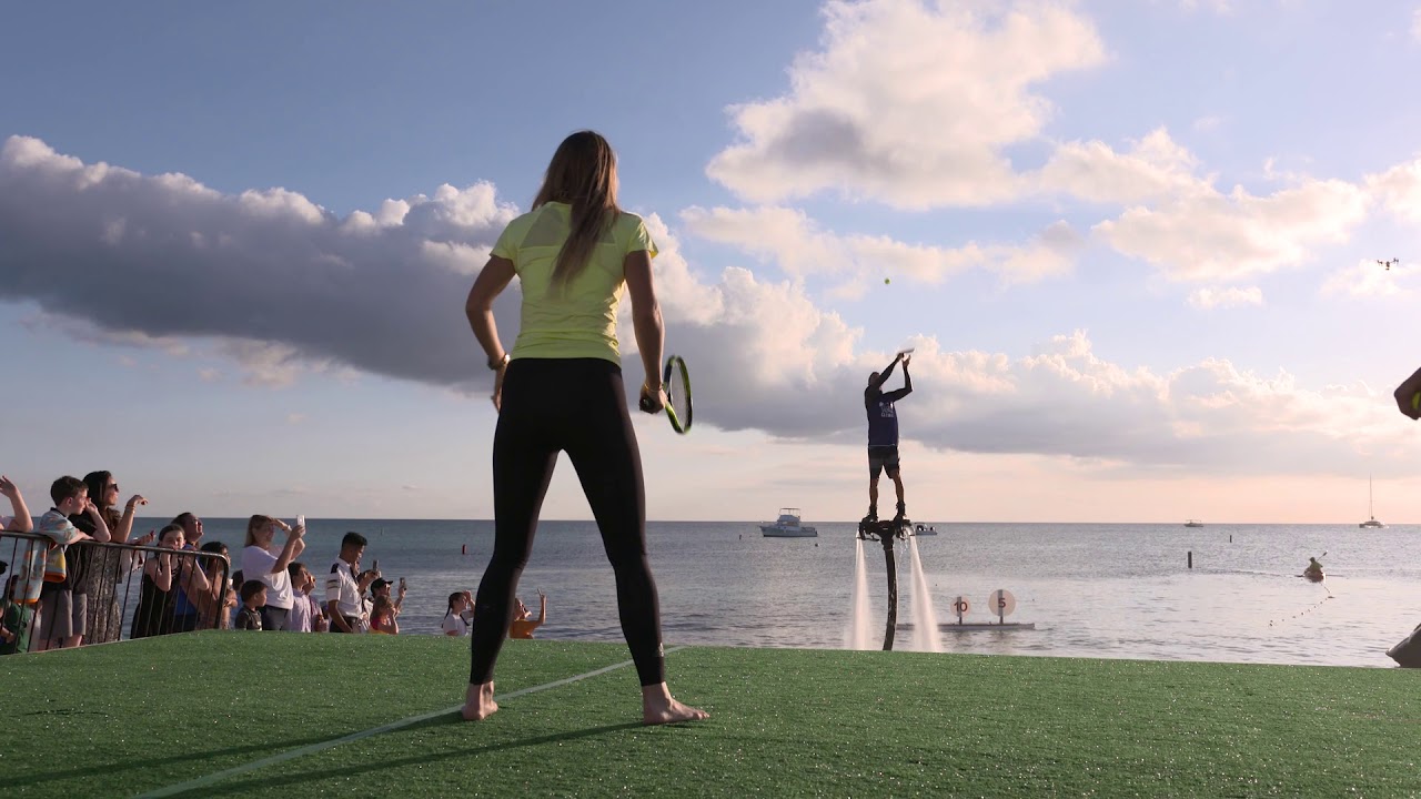Caroline Wozniacki Takes Part in World’s First Fly-Board Rally on Grand ...