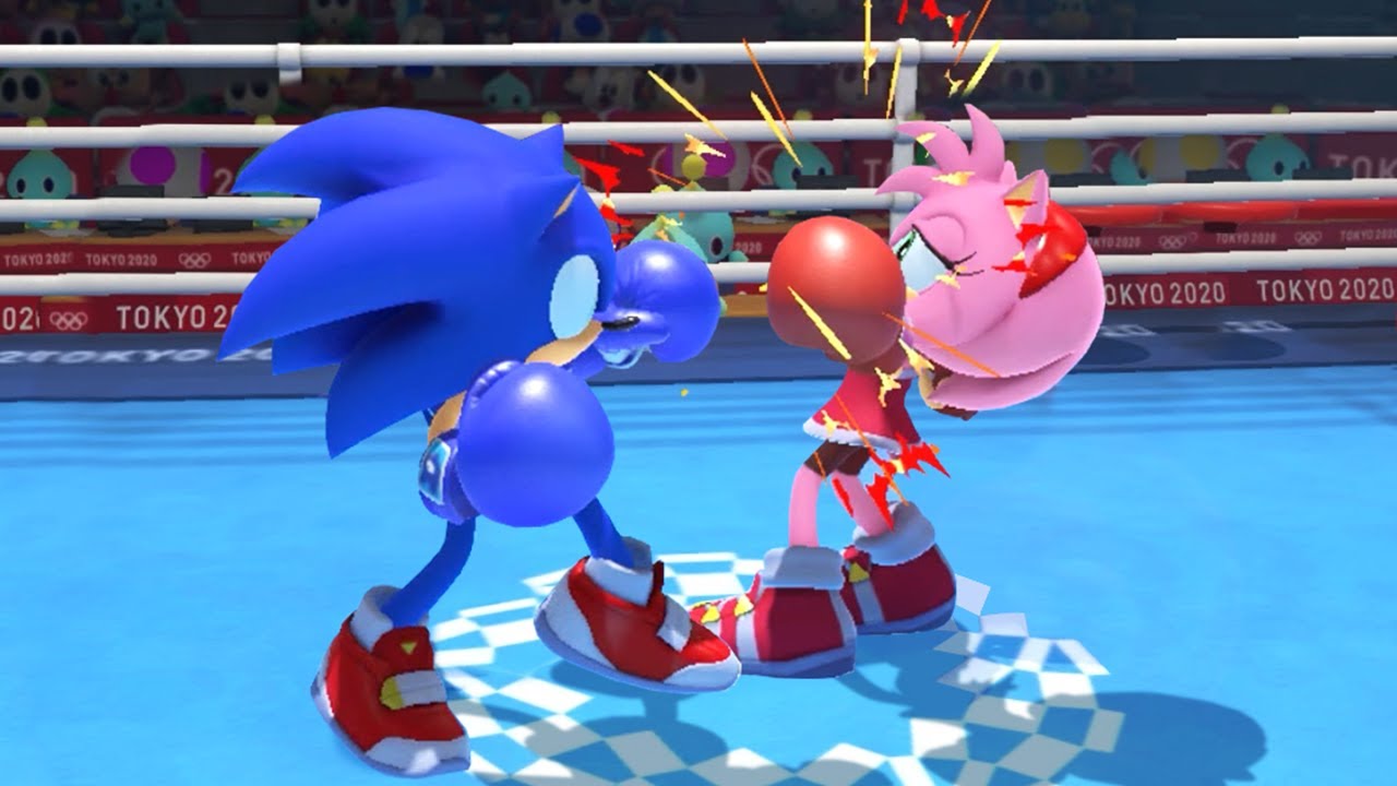 Mario & Sonic at The Olympic Games Tokyo 2020 Boxing - Sonic Vs Amy ...