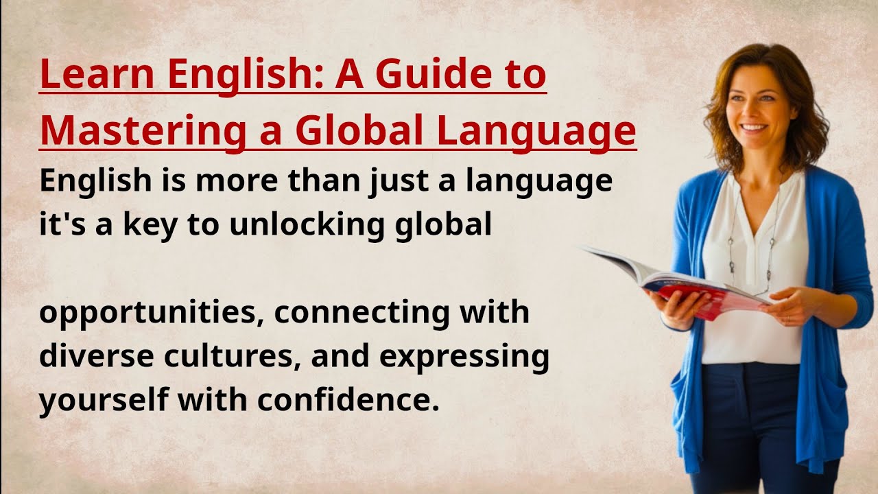 Learn English || A Guide to Mastering a Global Language || Why Learn ...