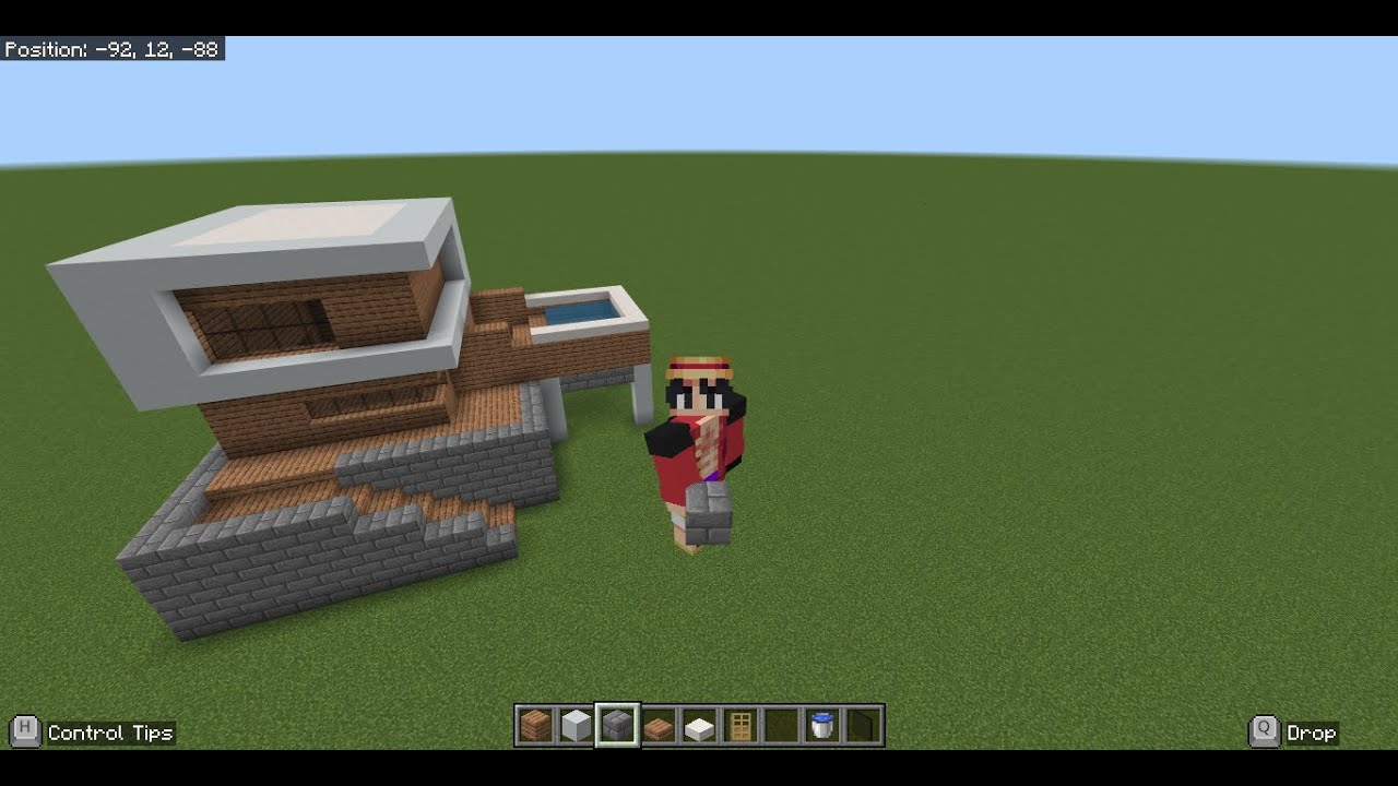 How to Bild a hose in Minecraft easy - YouTube