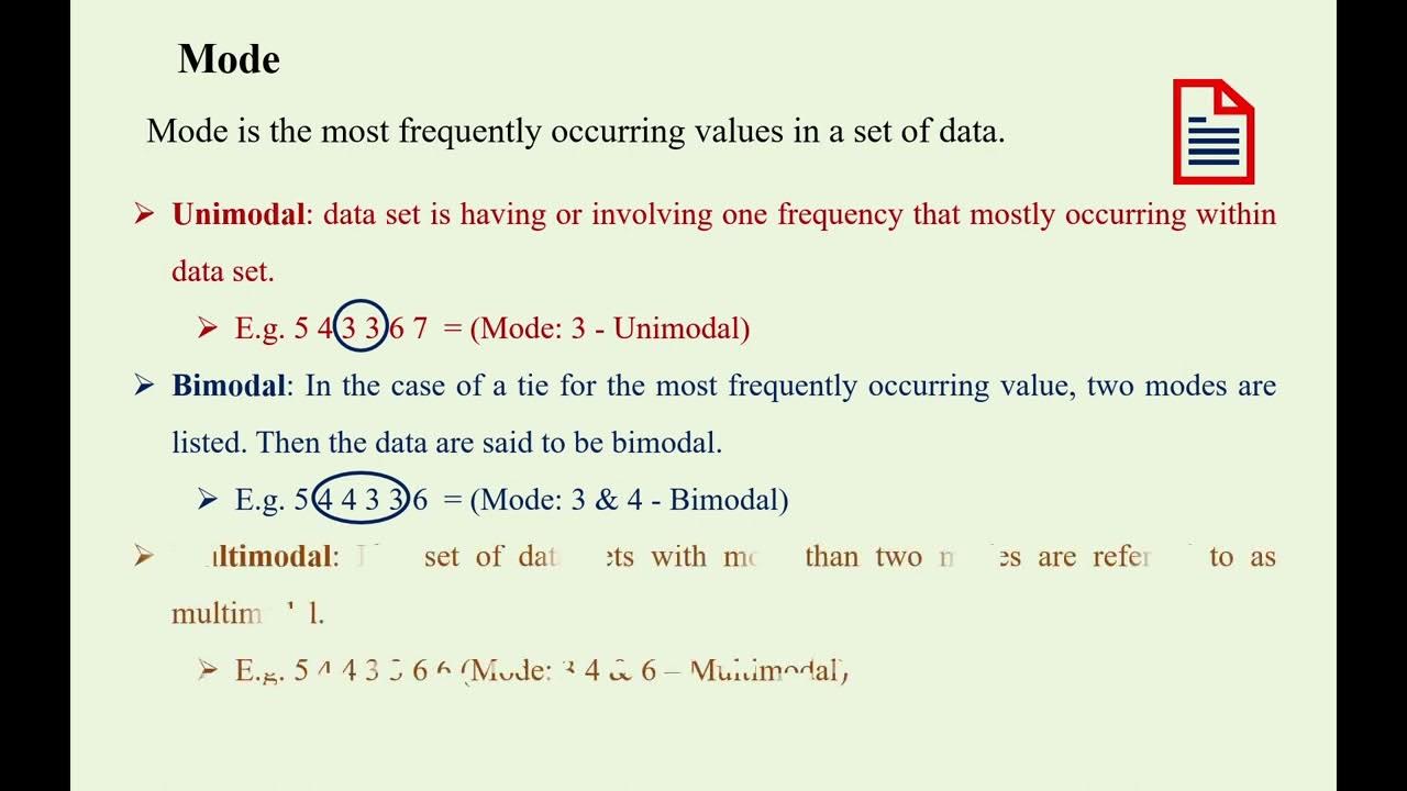 What is Mode? Unimodal, Bimodal, Multimodal - YouTube